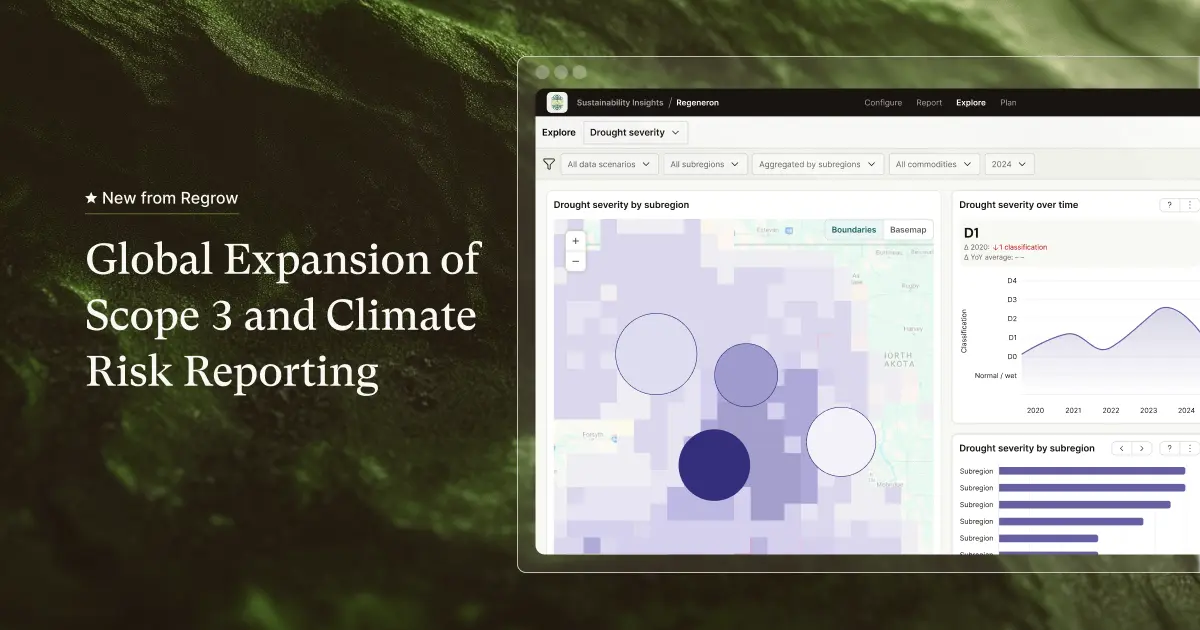 Regrow Announces Global Expansion of Scope 3 and Climate Risk Reporting | Regrow Ag